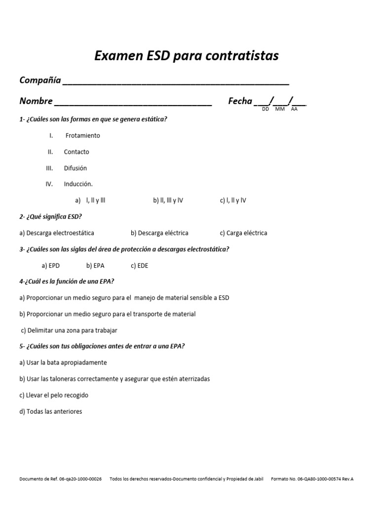 Examen ESD | PDF