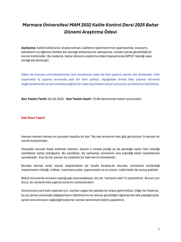 Kalite Vaka 2025 | PDF