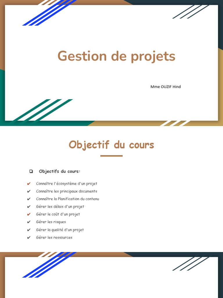 Introduction à la gestion de projet | PDF | Gestion de projet | Projets