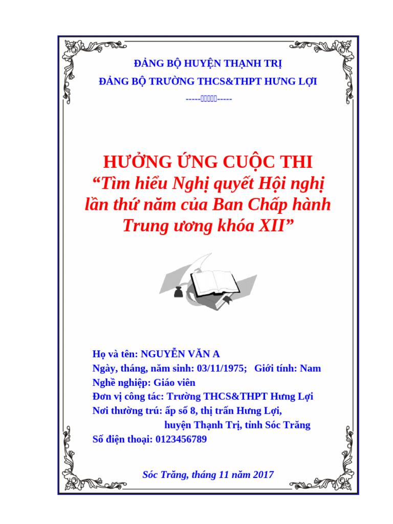 Mau Bia Bai Du Thi | PDF