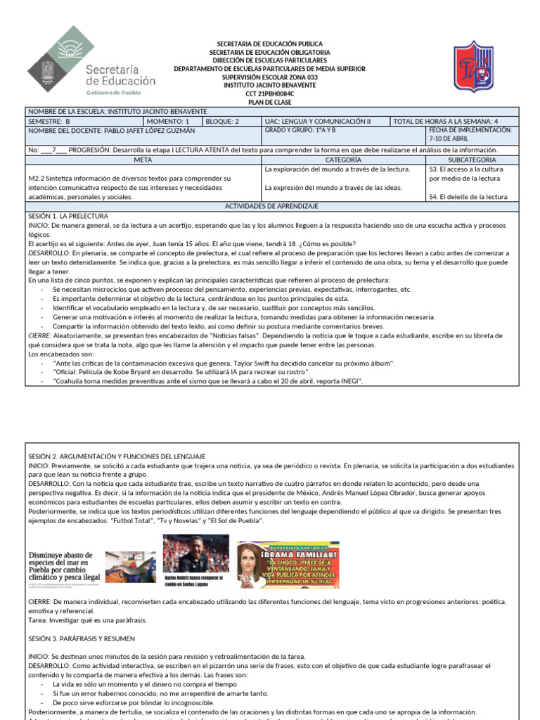 Progresión 7 - B | PDF