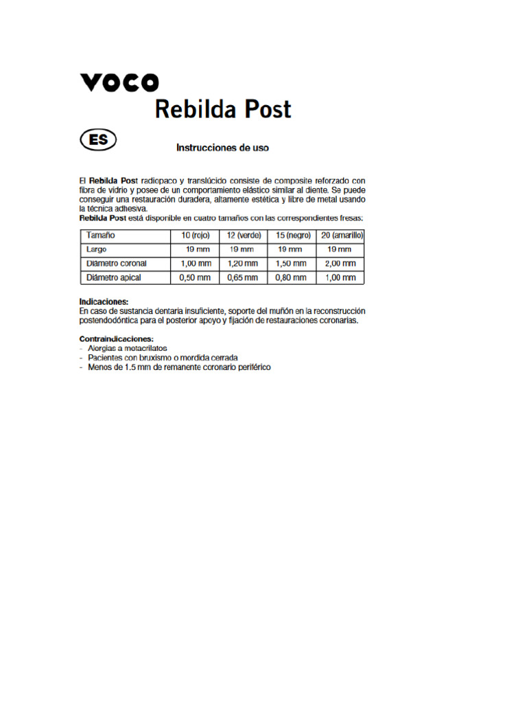 Instructivo Rebilda Post | PDF