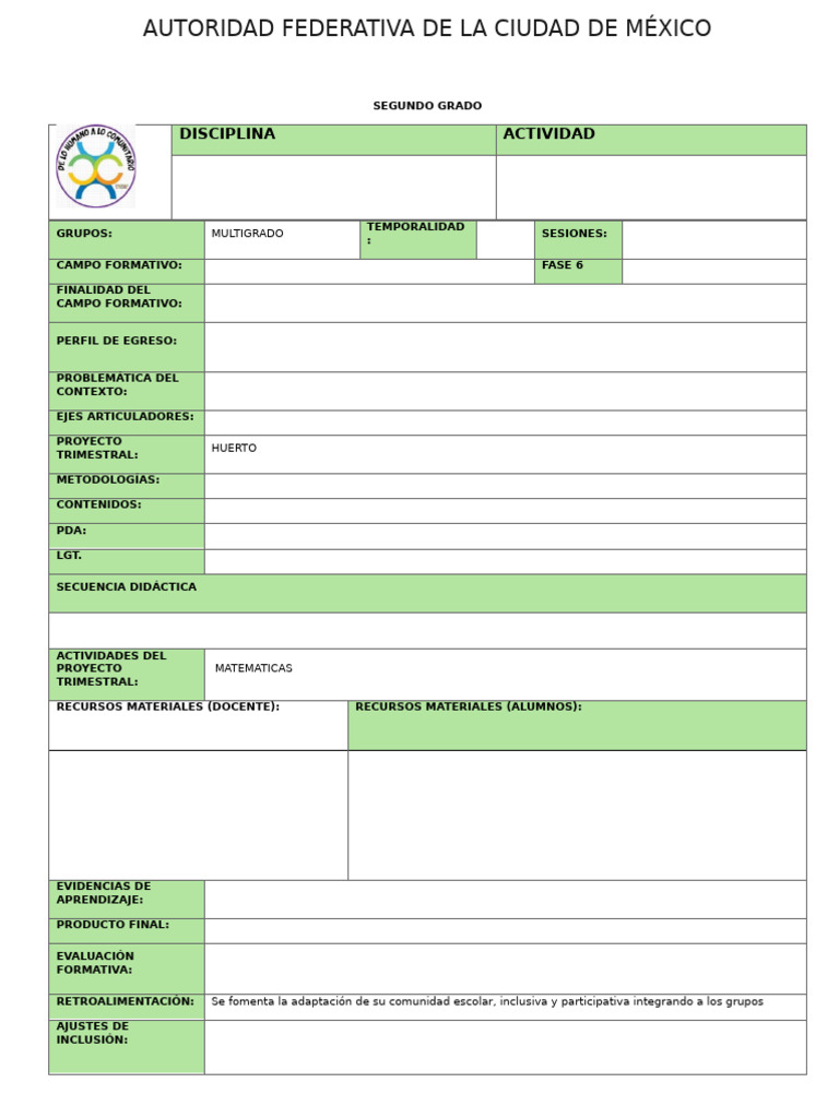 MACHOTE PLANEACIONES | PDF