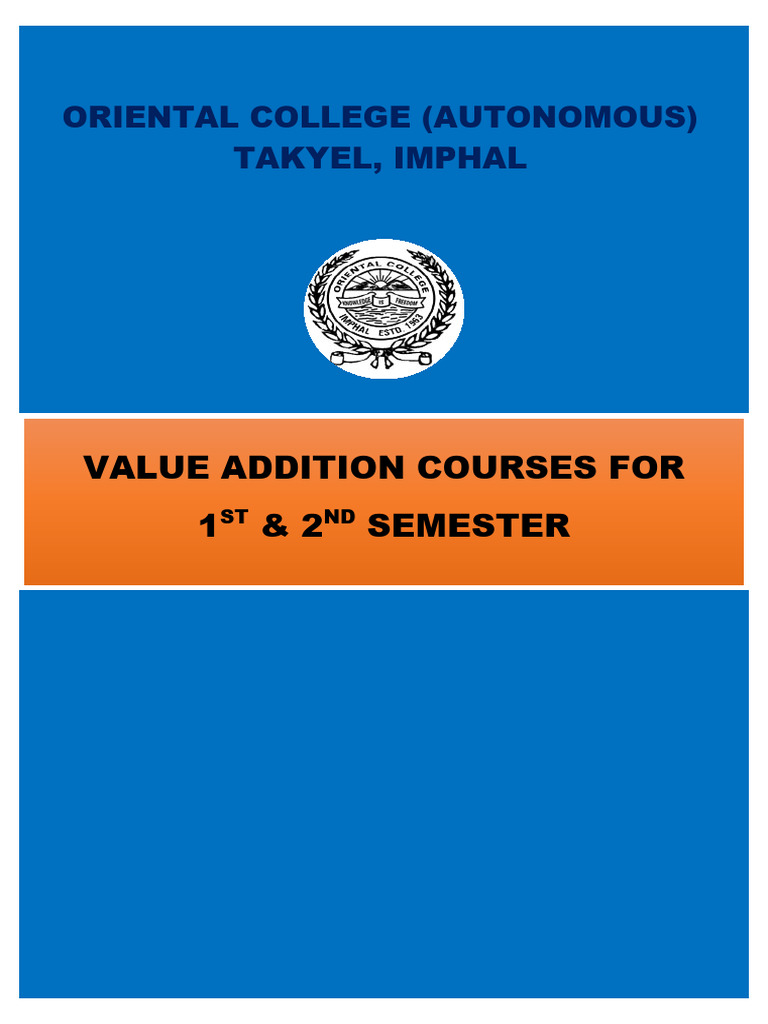 Vac Course Structure and Syllabus 1st 2nd Semester | PDF | Municipal Solid Waste | Waste