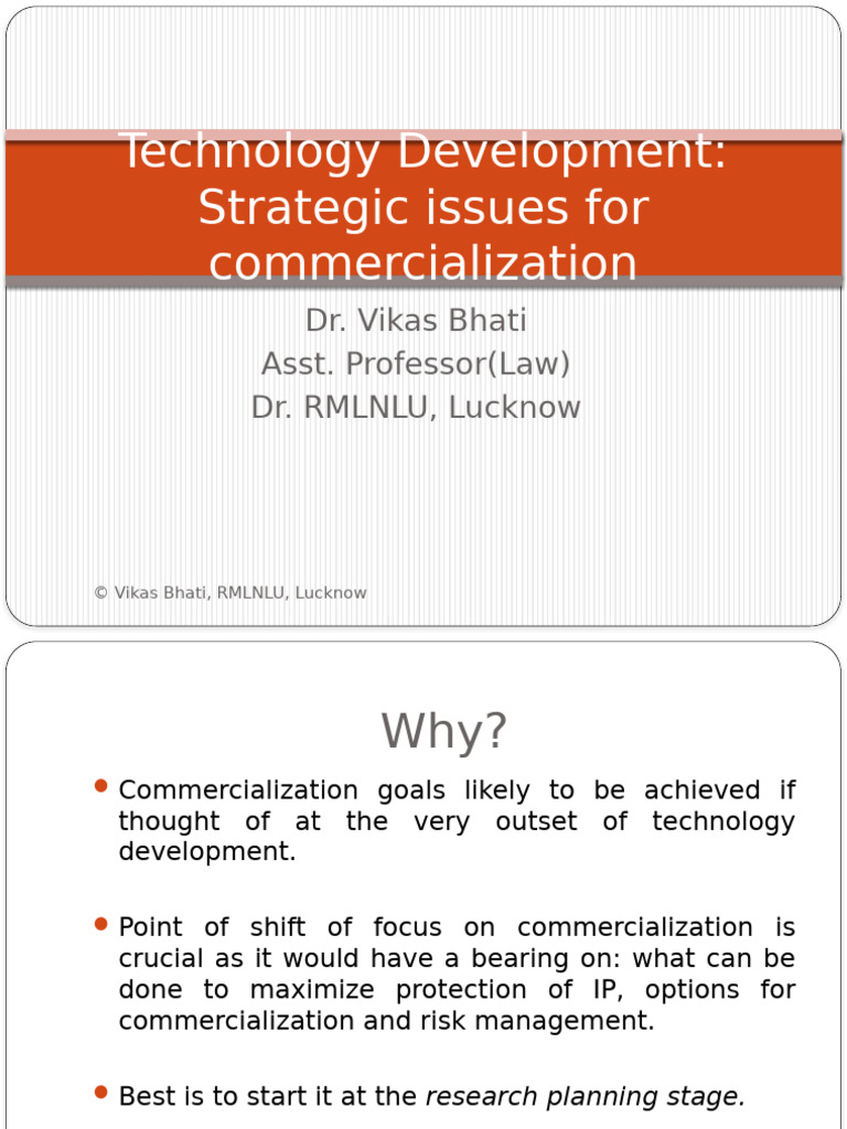 Commercialization Strategies in R&D | PDF | Risk | Risk Management