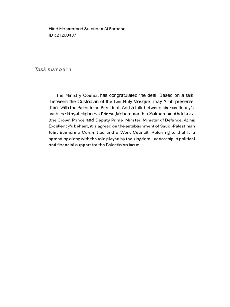 Translation Assignment with task no-combined | PDF