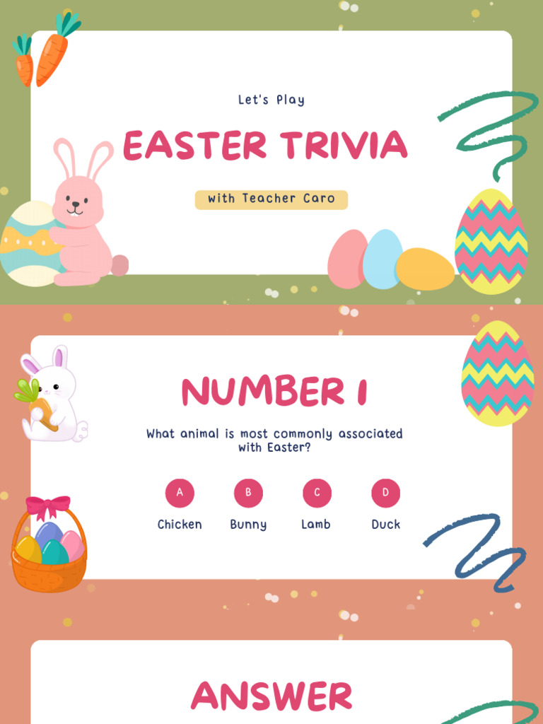 Easter Trivia Quiz for Kids | PDF