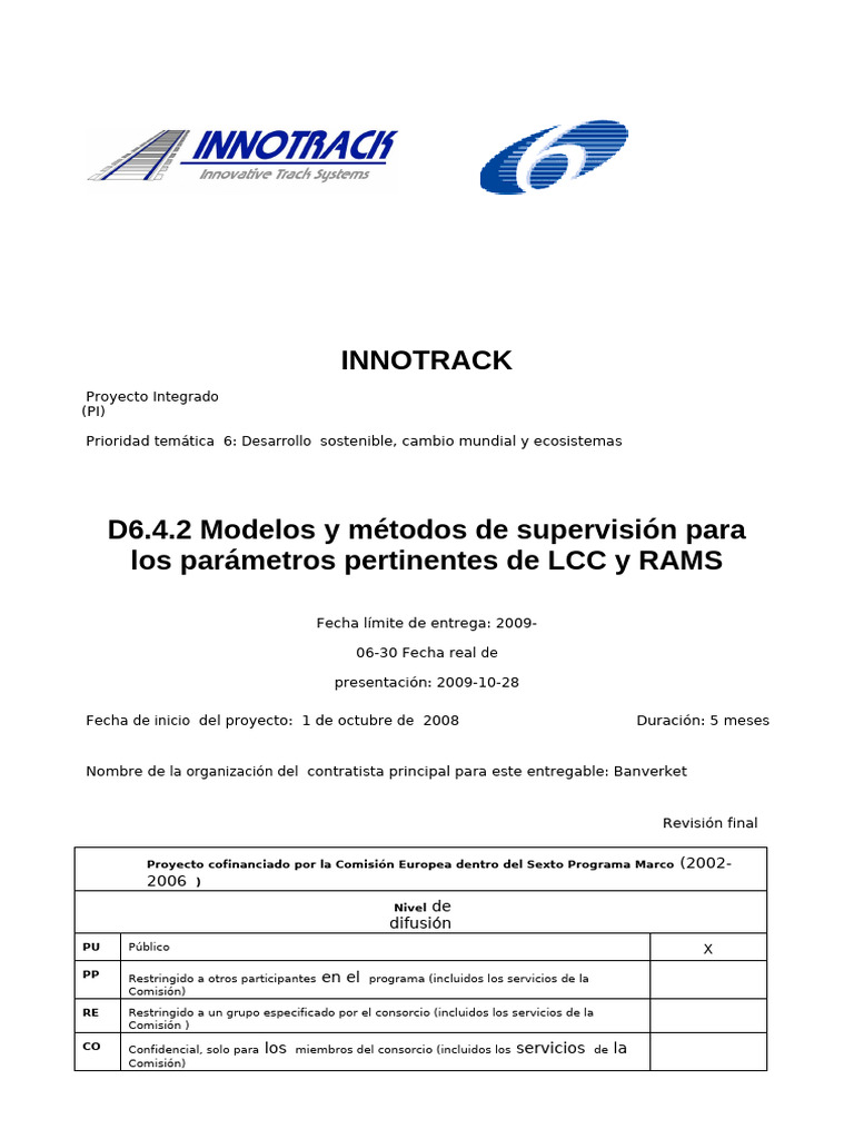 d642-f2-monitoring_methods_for_lcc_and_rams spanish | PDF | Ingeniería ...