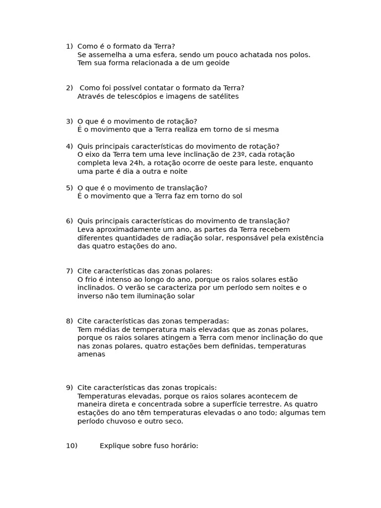 Como É o Formato Da Terra | PDF | Terra | Relâmpago