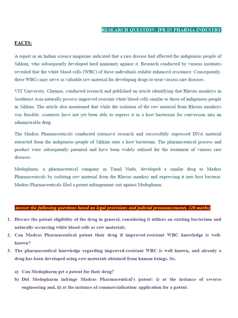 Internal Component - Research Question - 20 Marks | PDF