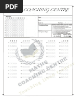 OMR Sheet 50 Questions PDF | PDF | Writing Implements | Writing