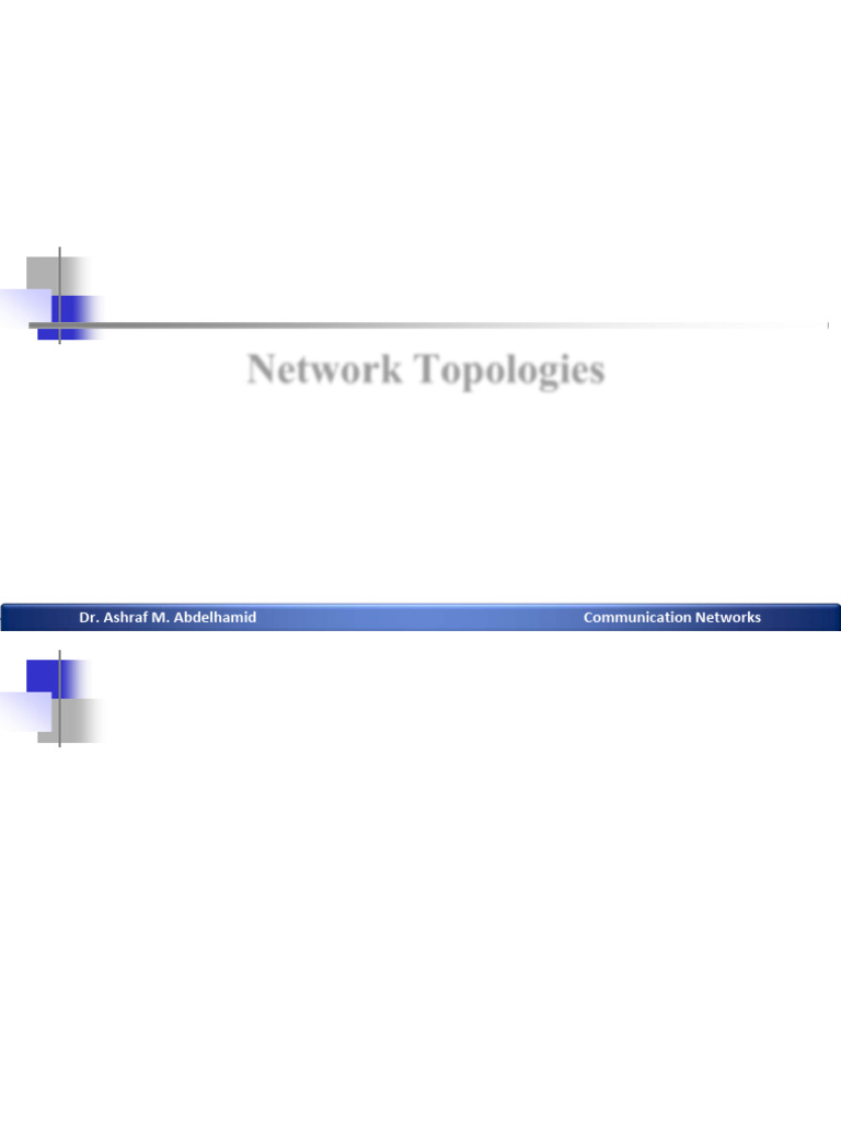 Lect 2 - Network Topologies-1 | PDF | Network Topology | Computer Network