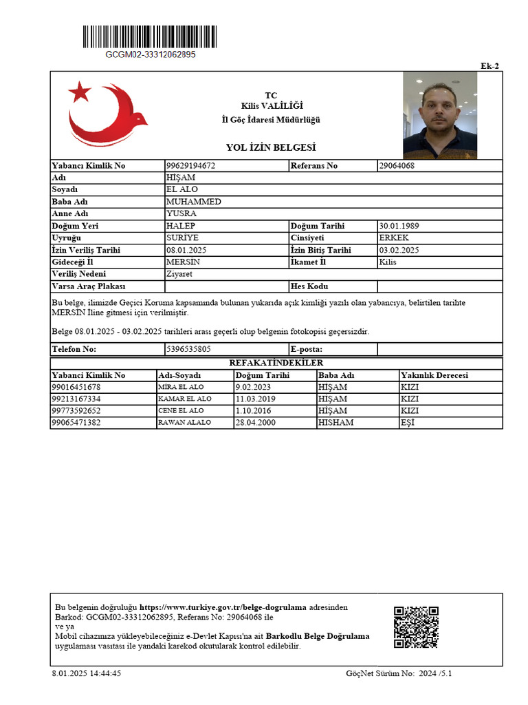 yol-izin-belgesi (1) | PDF