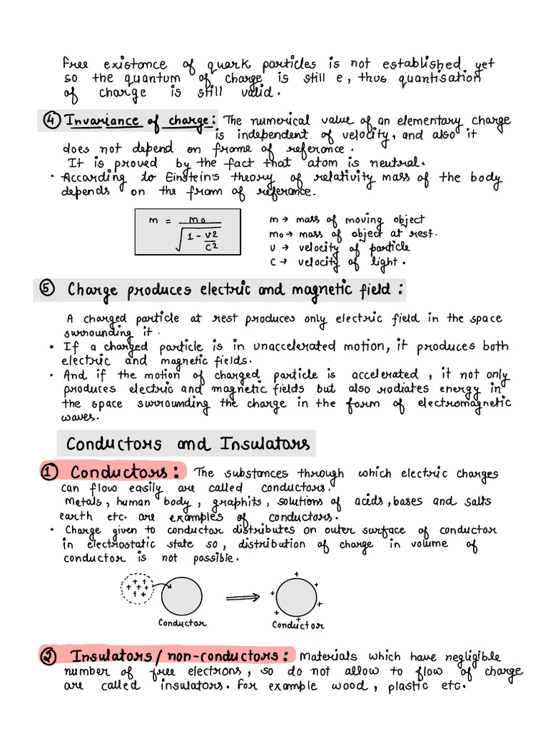 Electric Charges and Fields | PDF | Electric Charge | Electrical Conductor