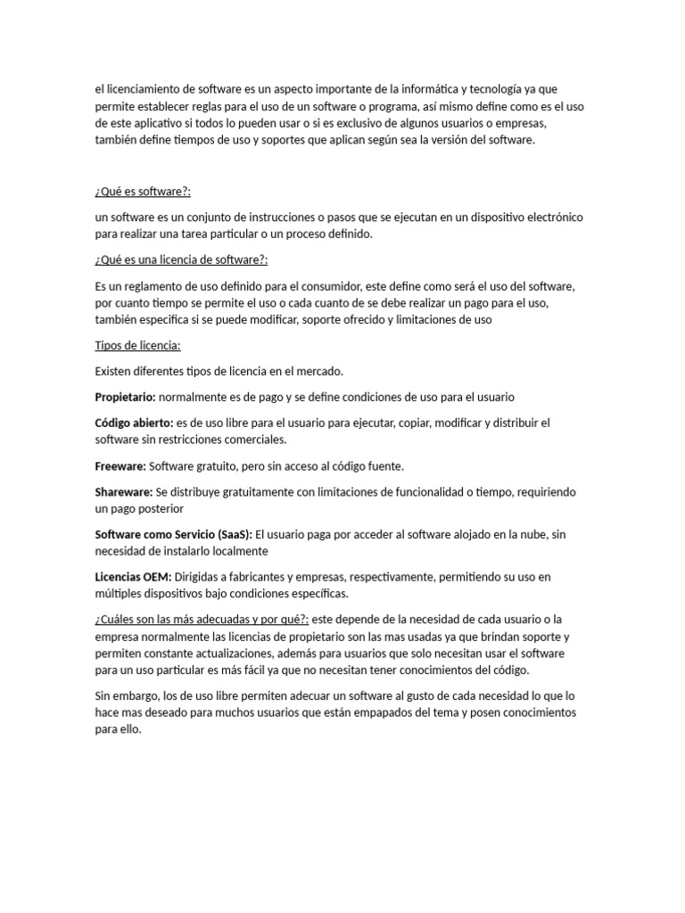 GA2-220501094-AA1-EV01 Licenciaminto de Software | PDF