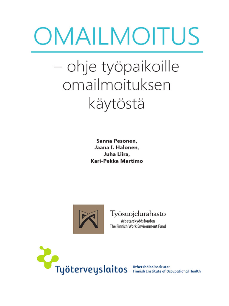 Ohje Tyopaikoille Omailmoituksen Kaytosta | PDF