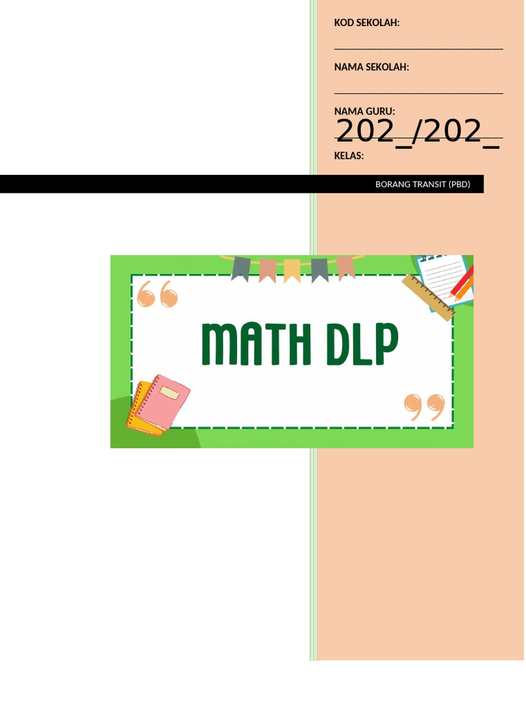 Cover & Panduan Standard Prestasi (TP) MT DLP Year 6 | PDF | Ratio | Circle