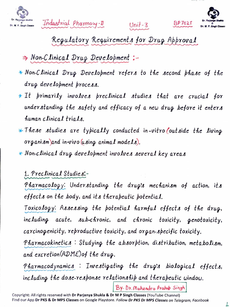 Non Clinical Drug Development | PDF | Drug Development | Pharmacology