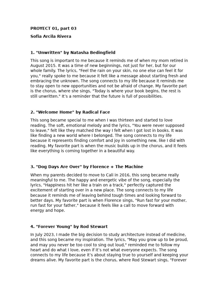 PROYECT 01, Part 03, Sofia Arcila Rivera | PDF