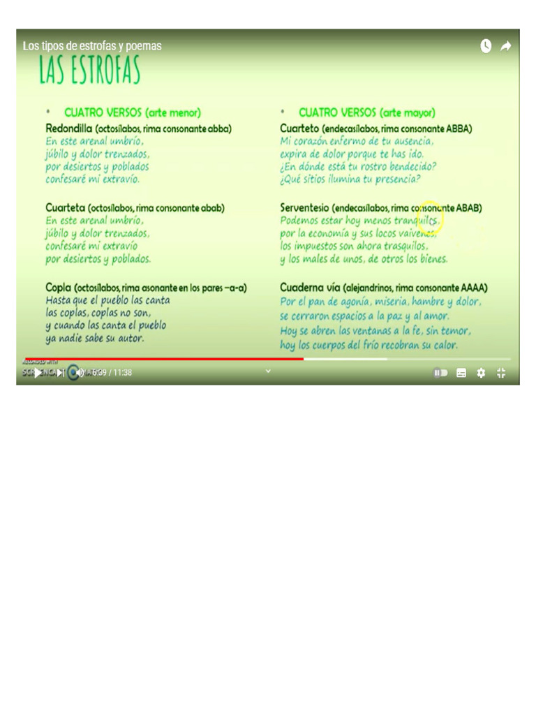 Tipos de Estrofas | PDF