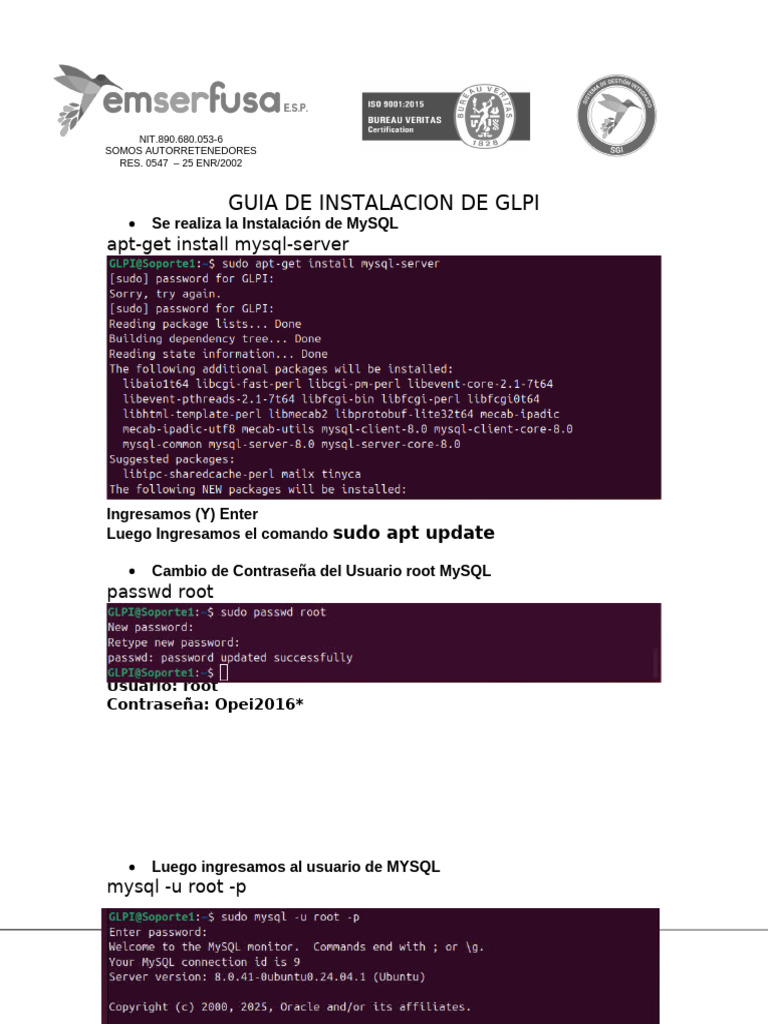 GUIA DE GLPI | PDF | Gestión de datos | Software Unix