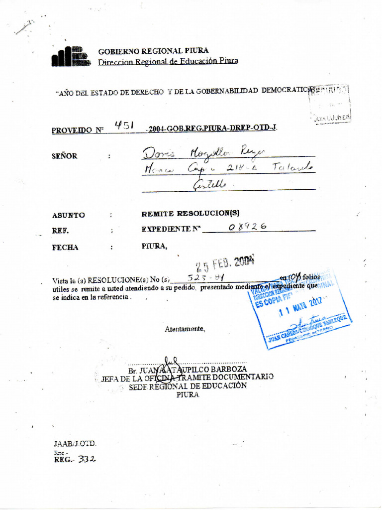 Resolucion de Nombramiento | PDF