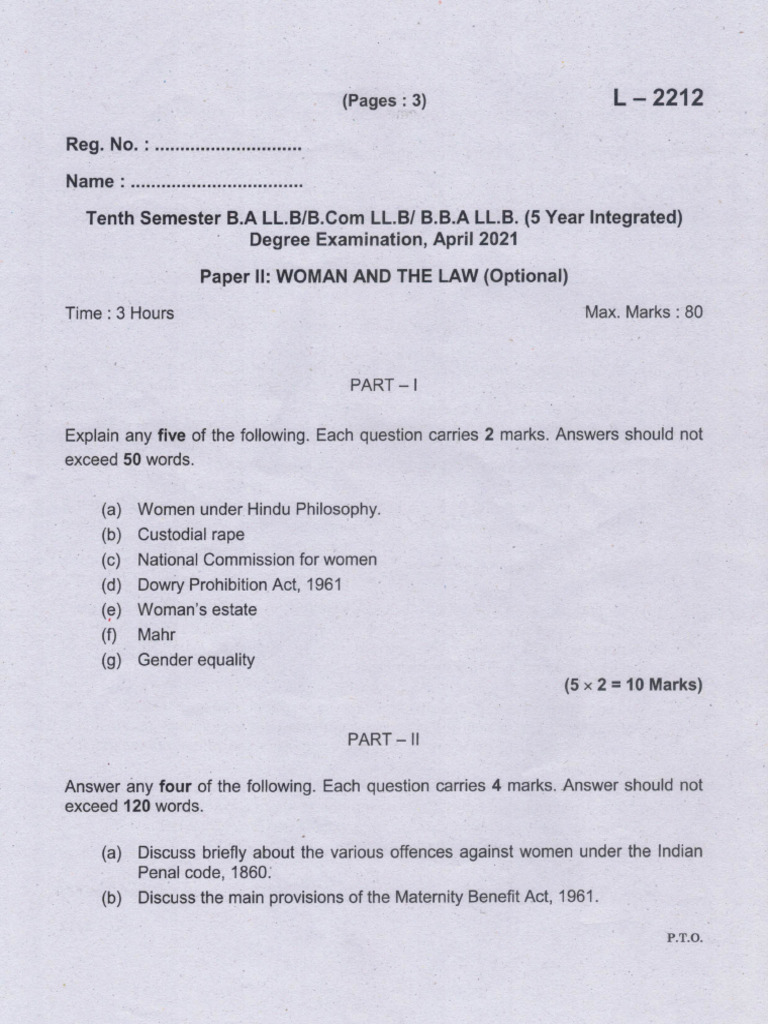 10 BA BBA BCom WL April 20212 | PDF