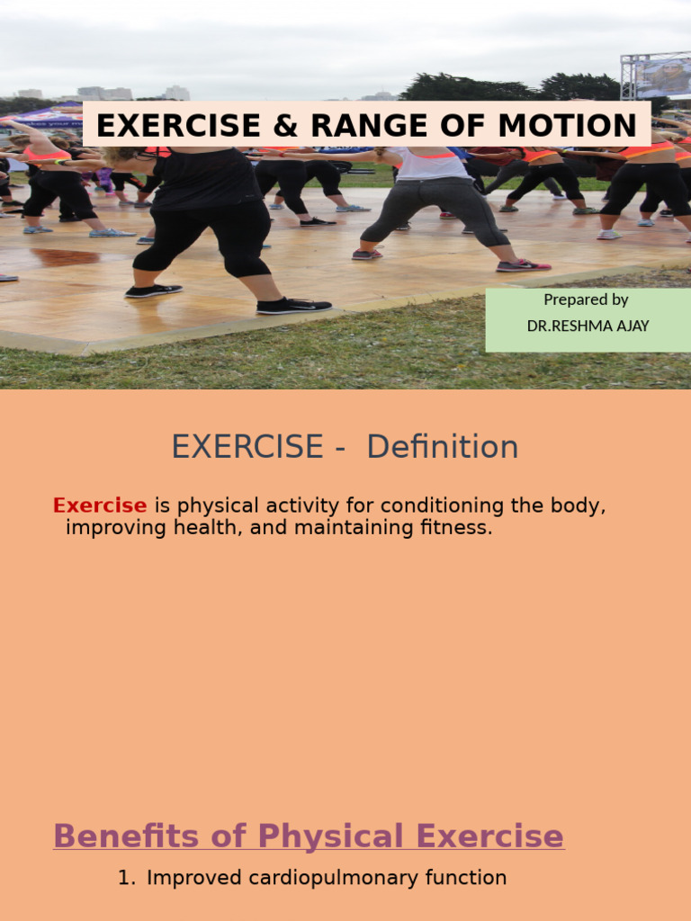 Benefits and Types of Exercise Explained | PDF | Anatomical Terms Of ...