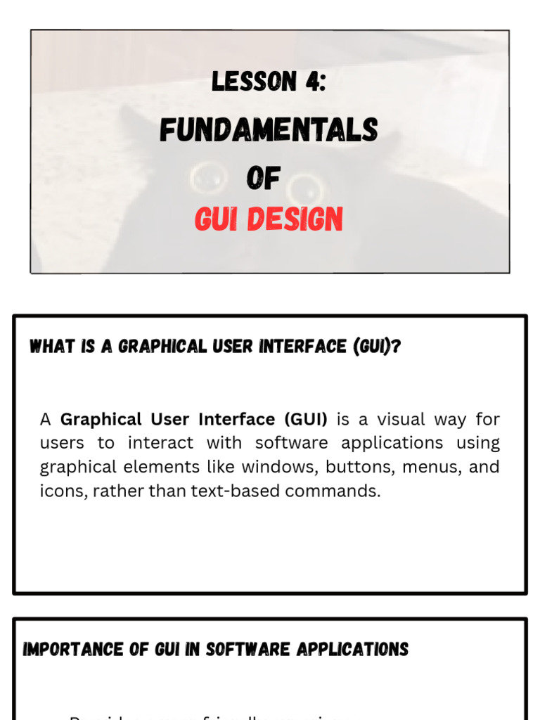 LESSON 4 Fundamentals of GUI Design - 20250410 - 143145 - 0000 | PDF ...