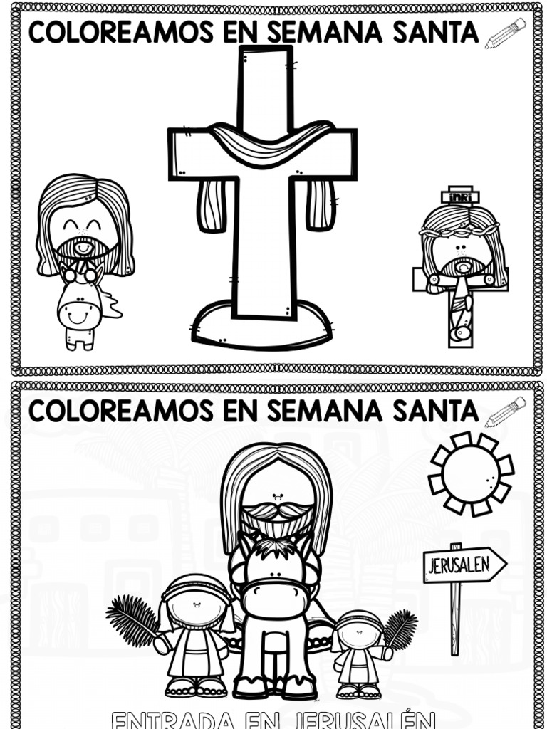 Actividades de Colorear Semana Santa | PDF