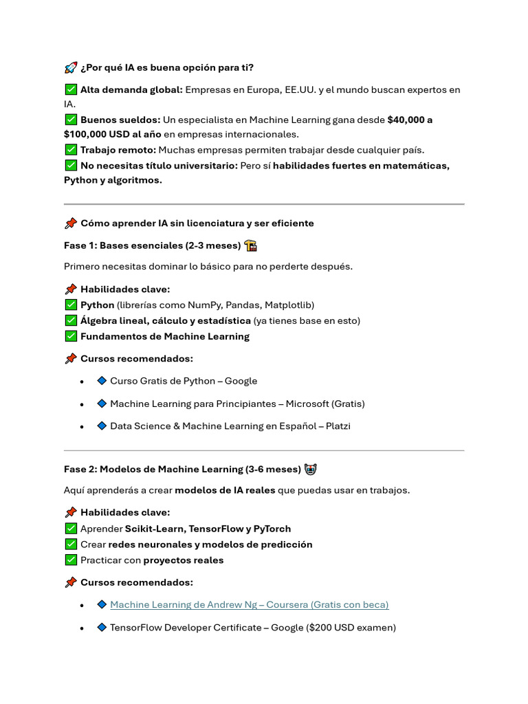 Por Qué IA Es Buena Opción para Ti | PDF | Aprendizaje automático ...