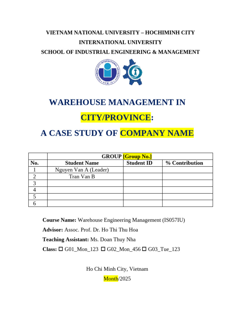 WEM - Group Report Template | PDF