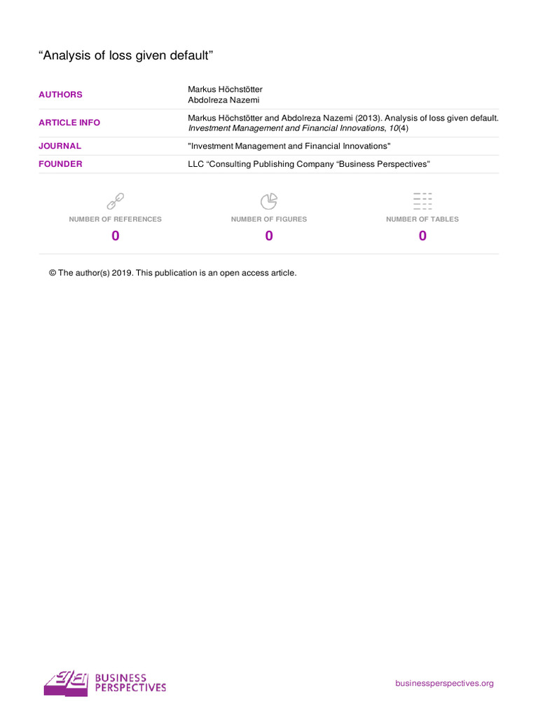 Analysis of Loss Given Default | PDF | Regression Analysis | Linear Regression