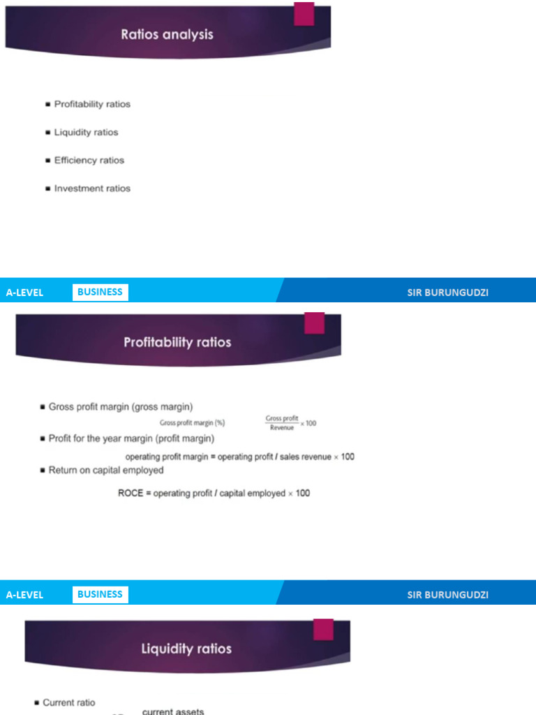 Ratio analysis | PDF