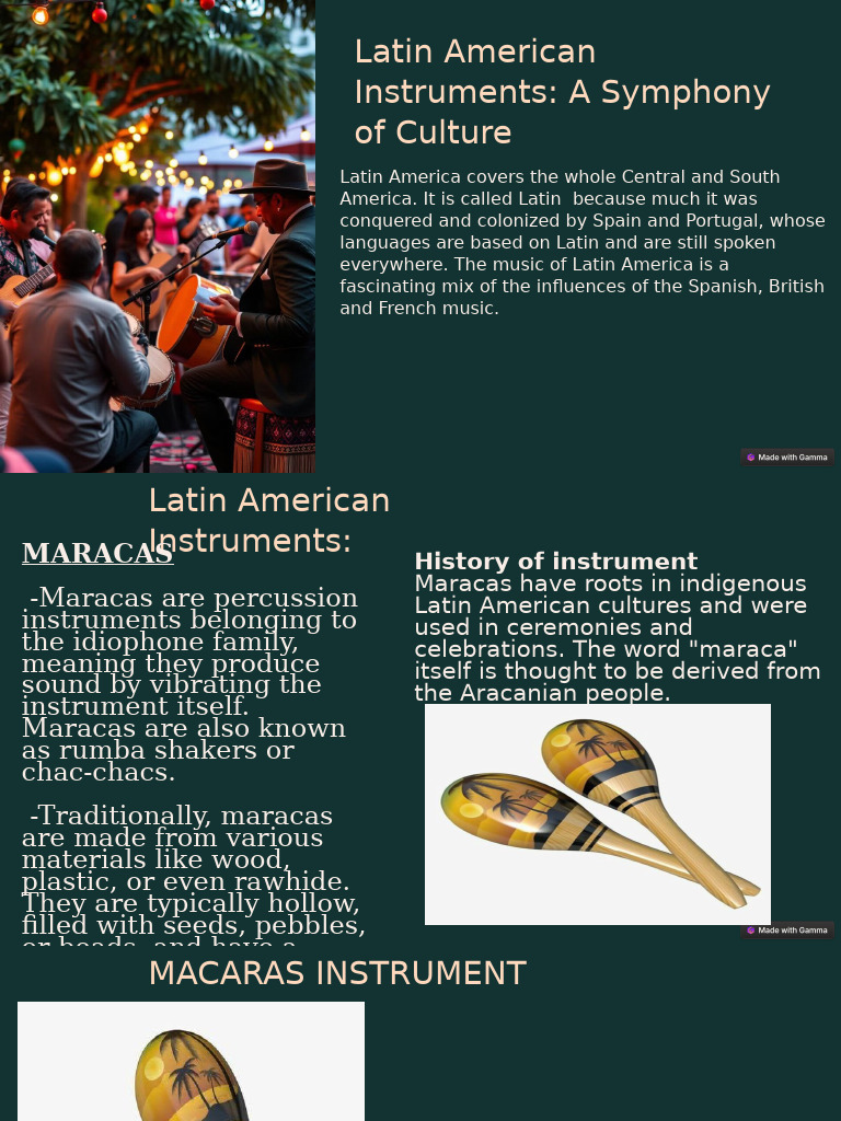 Latin American Musical Instruments Guide | PDF | Musical Instruments