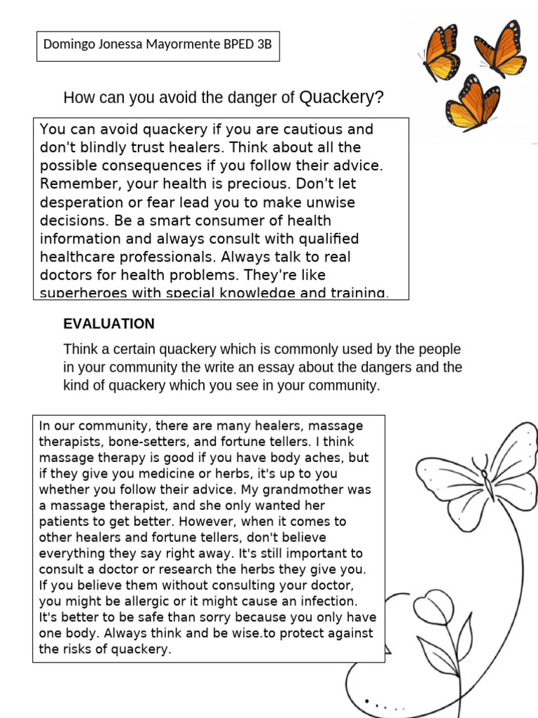 How Can You Avoid The Danger of Quackery | PDF
