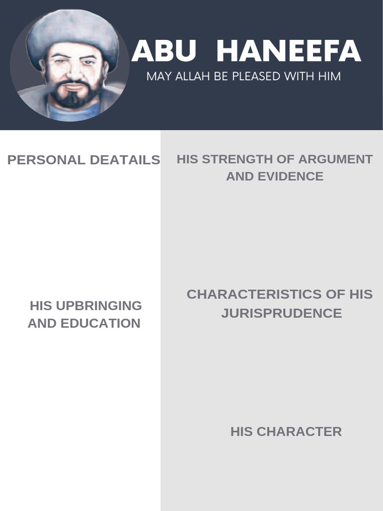 Abu Haneefa: Life and Jurisprudence | PDF