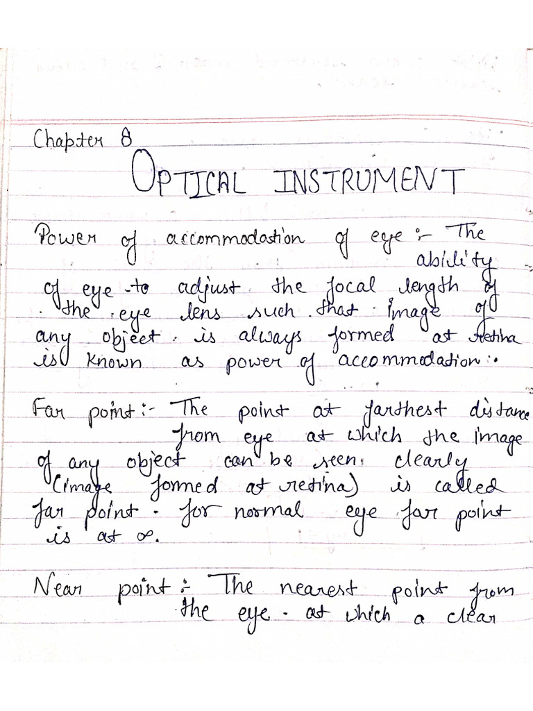 Optical Instrument | PDF