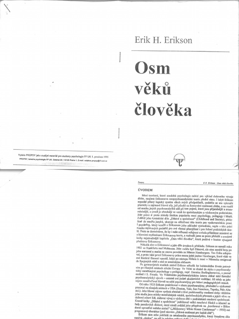 Erikson - Osm Věků | PDF