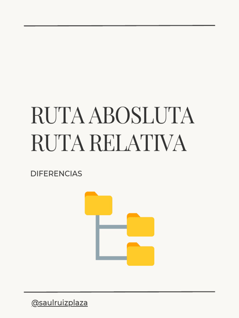 Ruta Absoluta Vs Ruta Relativas | PDF