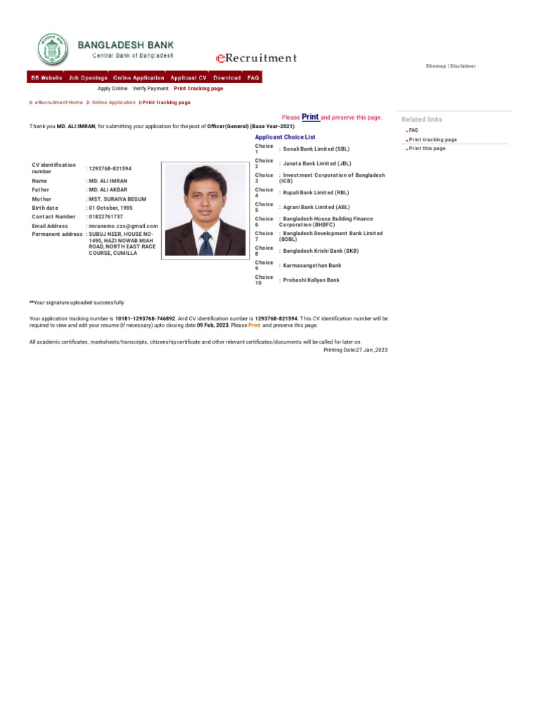 Application Tracking Number81 | PDF