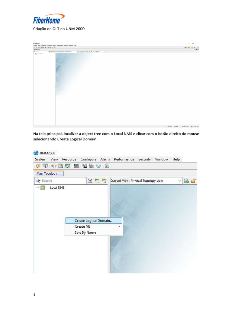 Manual UNM OLT FIBERHOME | PDF