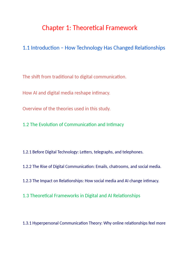 Chapter 1 Outline | PDF