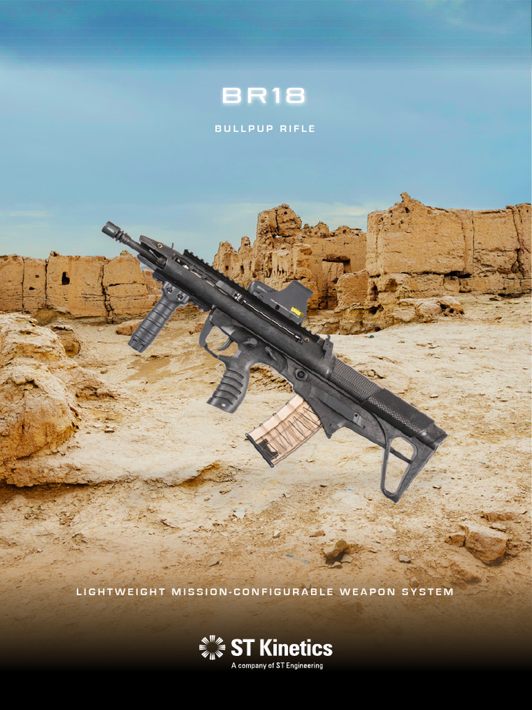 STK BR18 Bullpup Assault Rifle Brochure | PDF | Rifle | Projectile Weapons