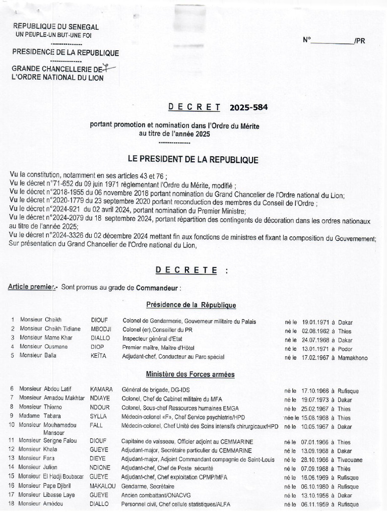 Decret 2025-584 Om 2025 | PDF