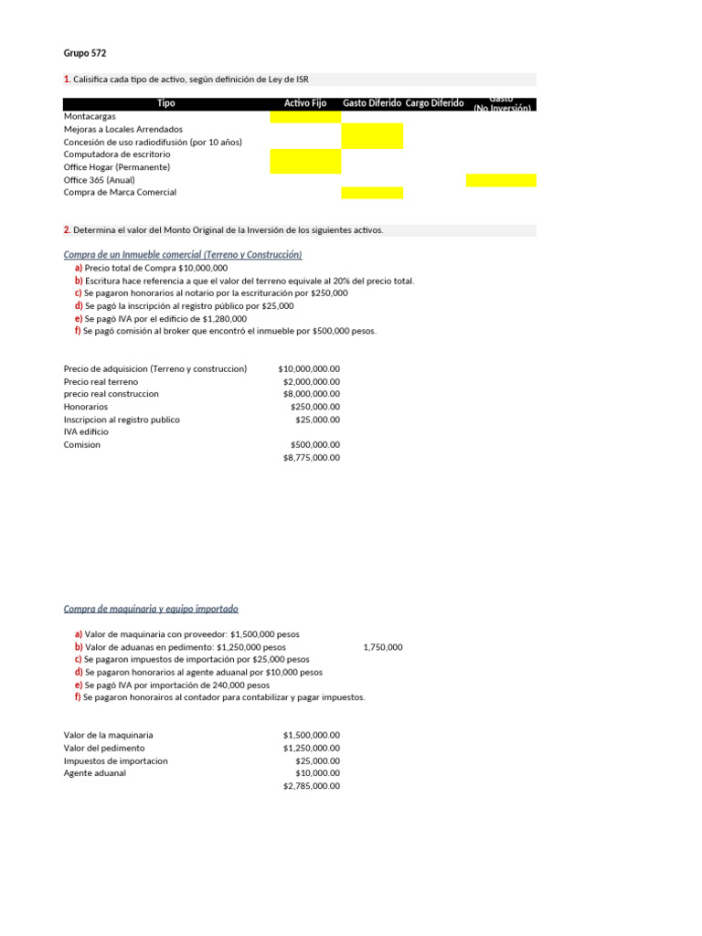 Caso Practico Inversiones (Alumnos) | PDF