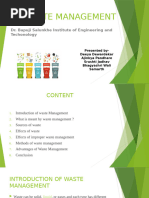 Speech On Waste Management | PDF | Waste Management | Waste