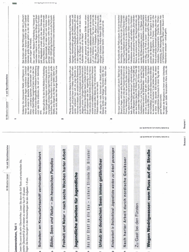 Deutsch B2 Modelltest TELC | PDF