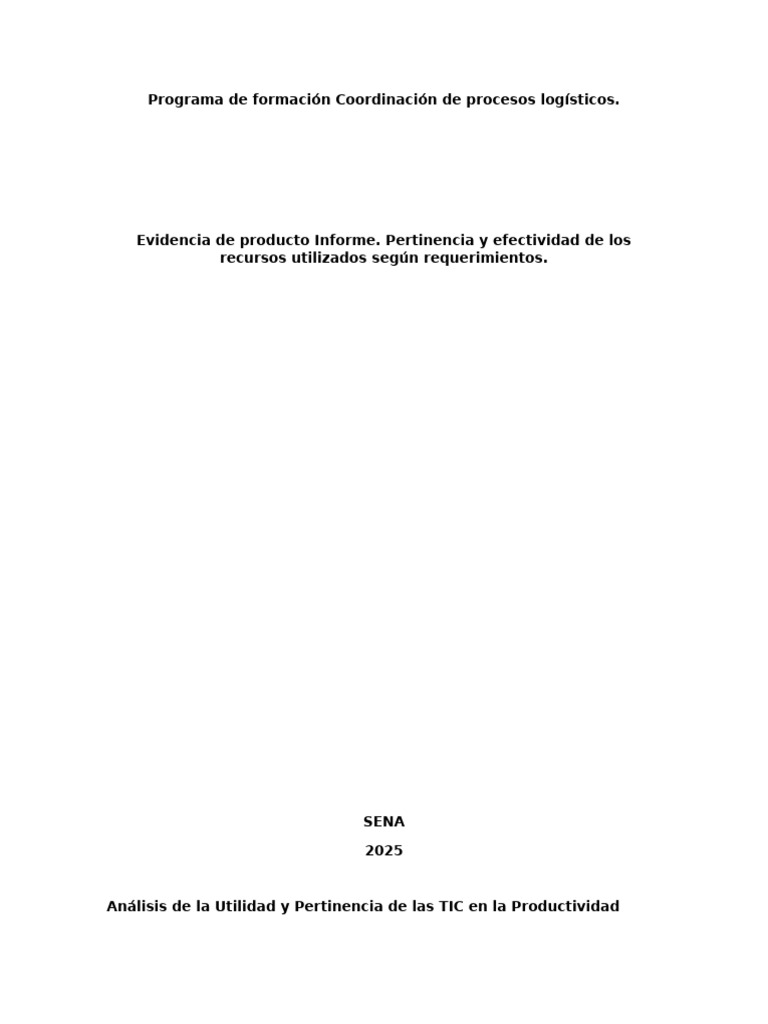 Informe - Sena | PDF | Tecnología de información y comunicaciones | Internet