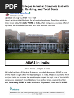 AIIMS India: Status & Locations | PDF
